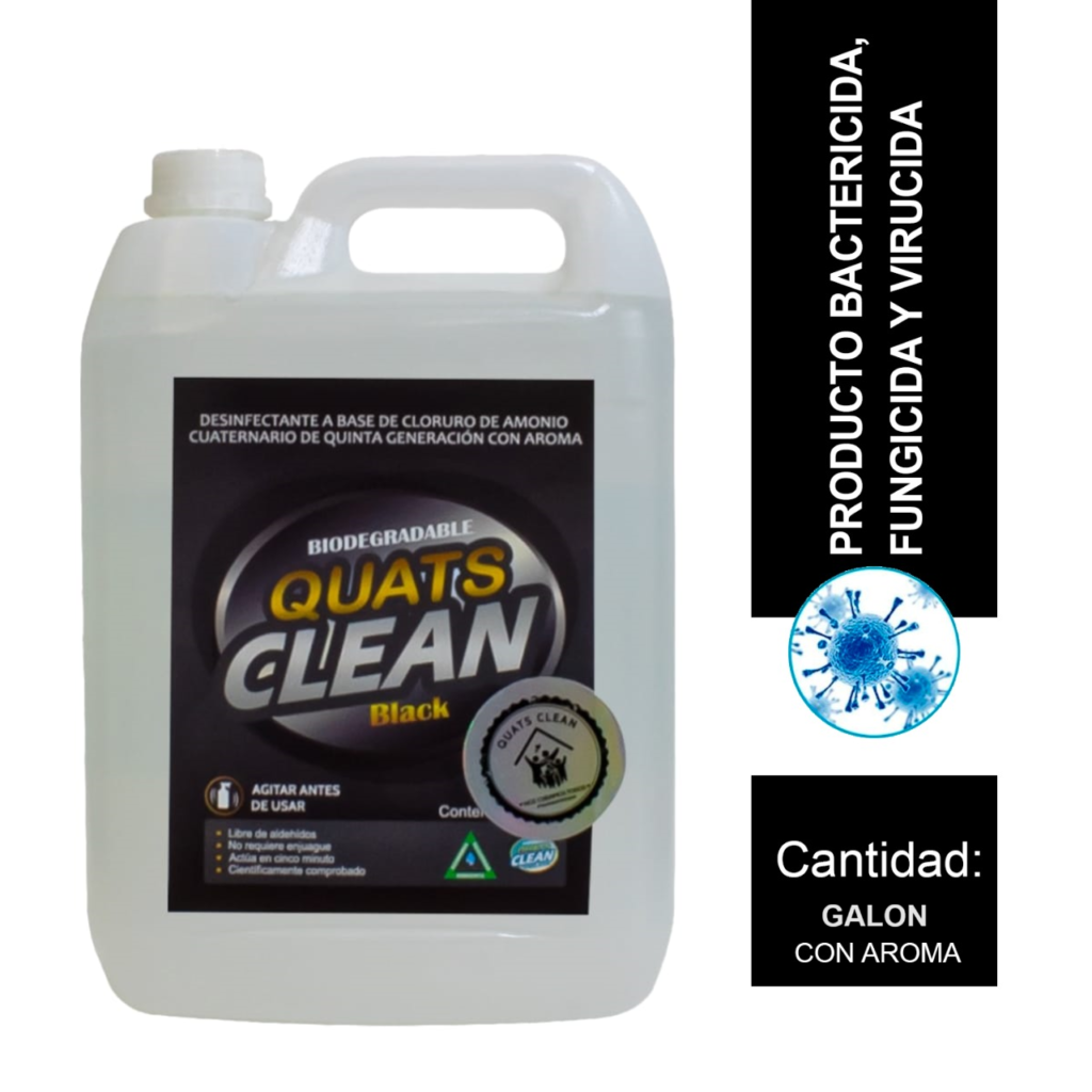 DESINFECTANTE BIODEGRADABLE QUATS CLEAN BLACK X GALON C/AROMA BRISA ...